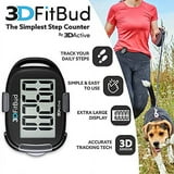 3DFitBud Pocket Exercise Waist Step Counter, Simple 3D Pedometer with ...
