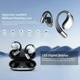 Wireless Bone Conduction Earphones, Open-Ear Bluetooth 5.4 with 80H ...