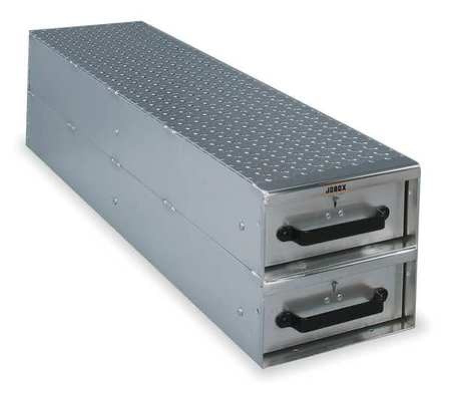 CRESCENT JOBOX 1407980 JOBOX 2 Drw Long Stacked Hvy-Duty Alum Drw ...