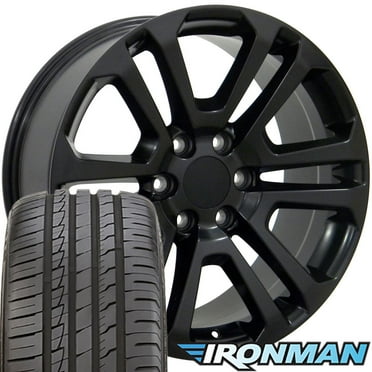 22 inch Hyper Black Wheels & 285/45R22 Tires Fit Dodge, RAM Trucks ...