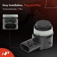 A-Premium 4-PC Front Outer Reverse Backup Parking Assist Sensor ...