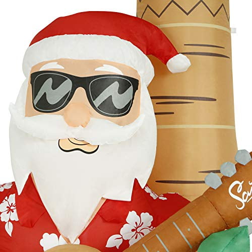 Holidayana Hula Santa Noël Gonflable - 8 Pieds de Haut Hula Santa sur ...