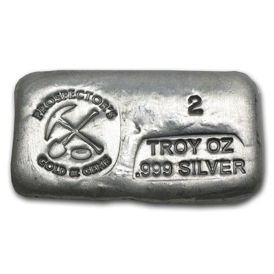 2 oz Hand Poured Silver Bar - PG & G - Walmart.com