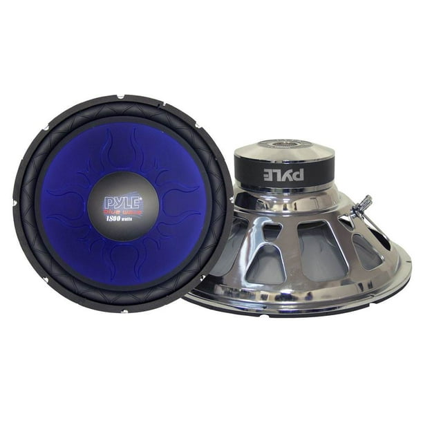 NEW PYLE PL1890BL 18" 1800W Car Audio Subwoofer Sub Power Woofer Blue 4 ...