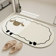 Bilqis Ute Lamb Diatom Mud Floor Mat, Absorbent And Quick-drying Floor ...