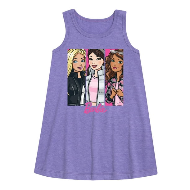 Barbie - Friends Going Out - Toddler and Youth Girls A-line Dress ...