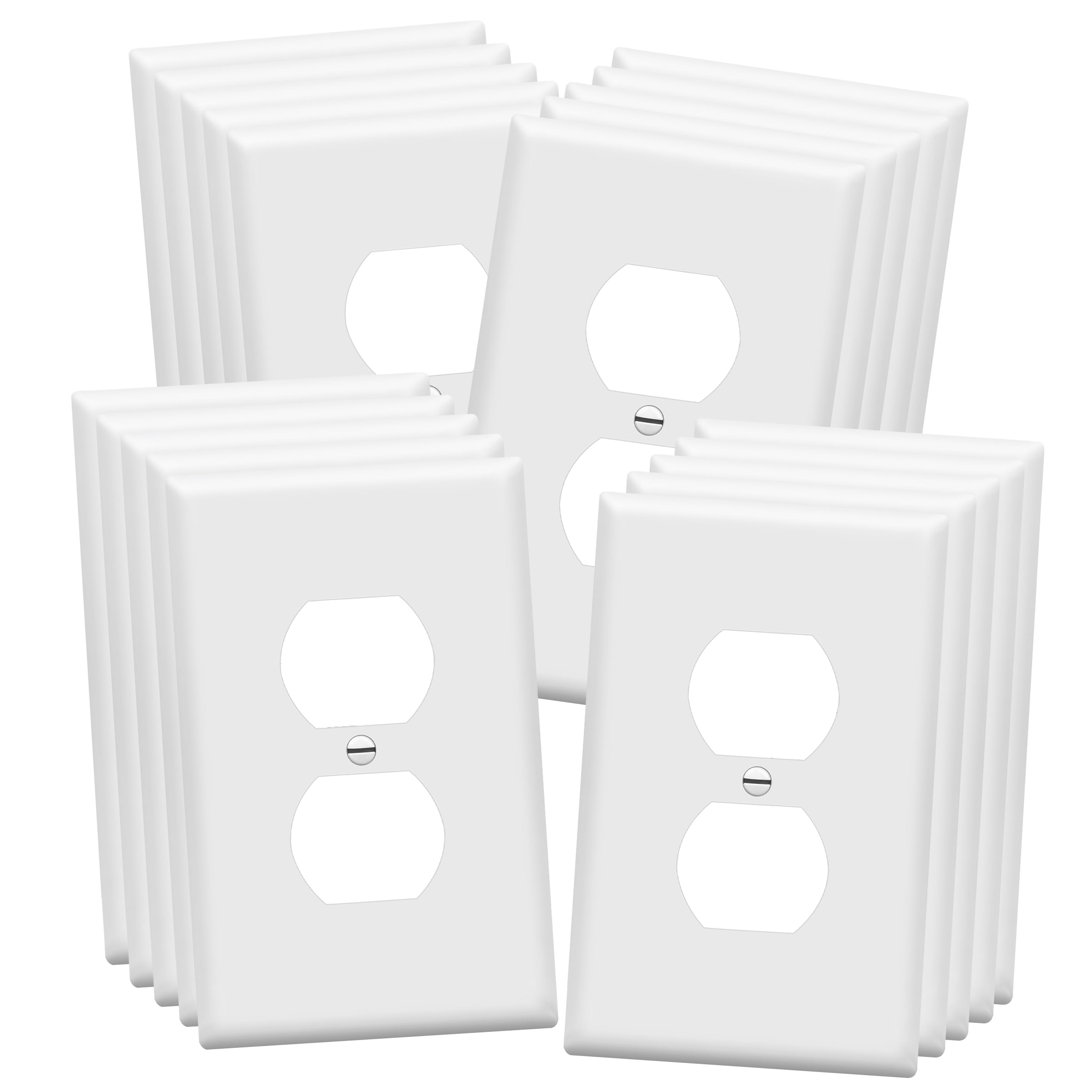 ENERLITES Duplex Receptacle Outlet Wall Plate, Electrical Cover, Midway ...