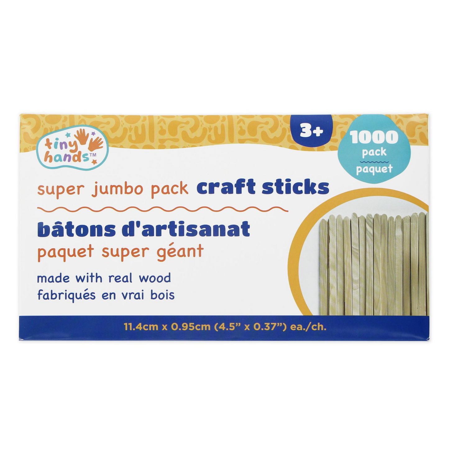 Click here for Tiny Hands Super Jumbo Wooden Craft Sticks  1 000... prices