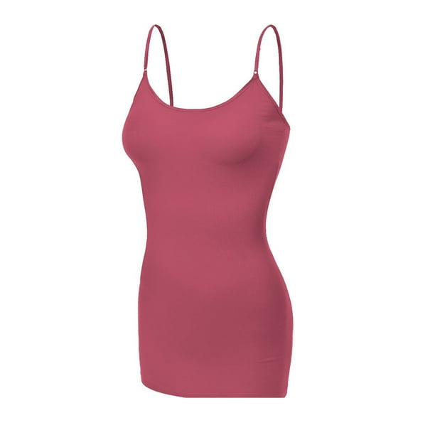 Essential Basic - Essential Basic Women's Basic Casual Long Camisole ...