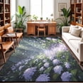 Area Rug 5x7ft Spring Flowers Washable Area Rugs for Living Room Forest ...