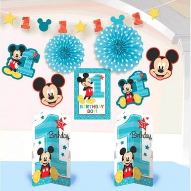 amscan 241833 Disney Mickeys Fun to be One Room Decorating Kit ...