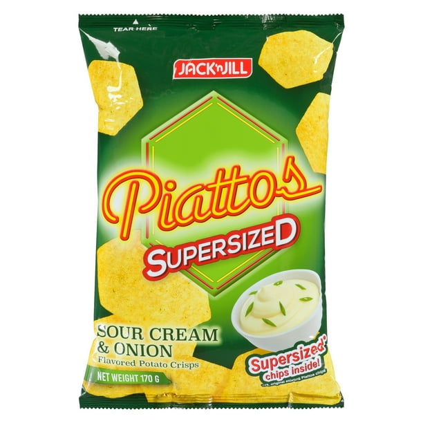 Piattos Supersized Sour Cream & Onion, 170 g - Walmart.ca