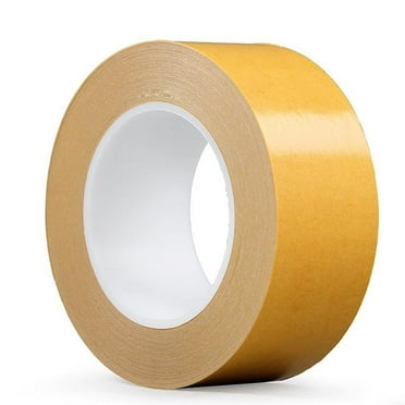 Double-Sided Fabric Tape Heavy Duty, 2inx66FT(20m) Super Sticky Clear ...