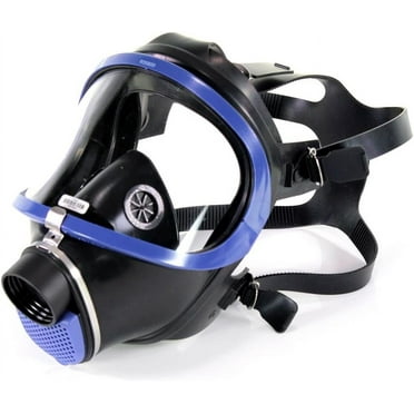 ST-100X Reusable Full Face Gas Mask with Vapor, Particulate Filtration ...
