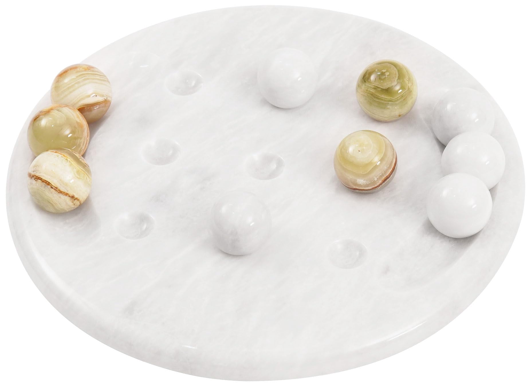 Juego Marble Tic Tac Toe Radicaln, blanco y verde, 25 cm, con bolas ...