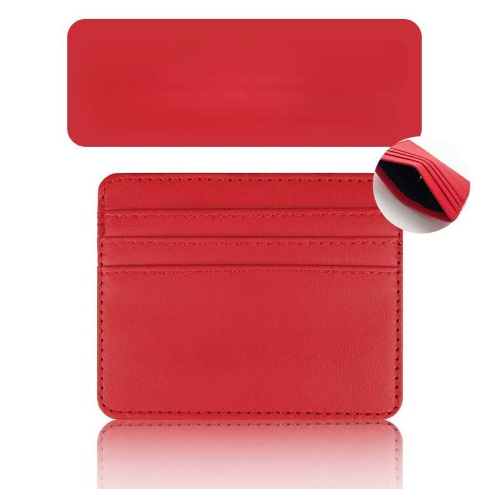 Simple Bank card PU Leather Credit Card Business Multi Slot Card Holder ...