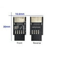 2X Motherboard USB2.0 9Pin to TYPE-C A-KEY Front Connector Converter ...