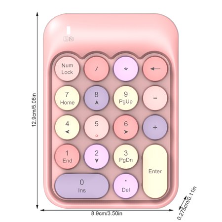 Keypads 18 Keys Computer Accessory Power Small Keyboard USB 2.4G Input Devices Number Keypad ...