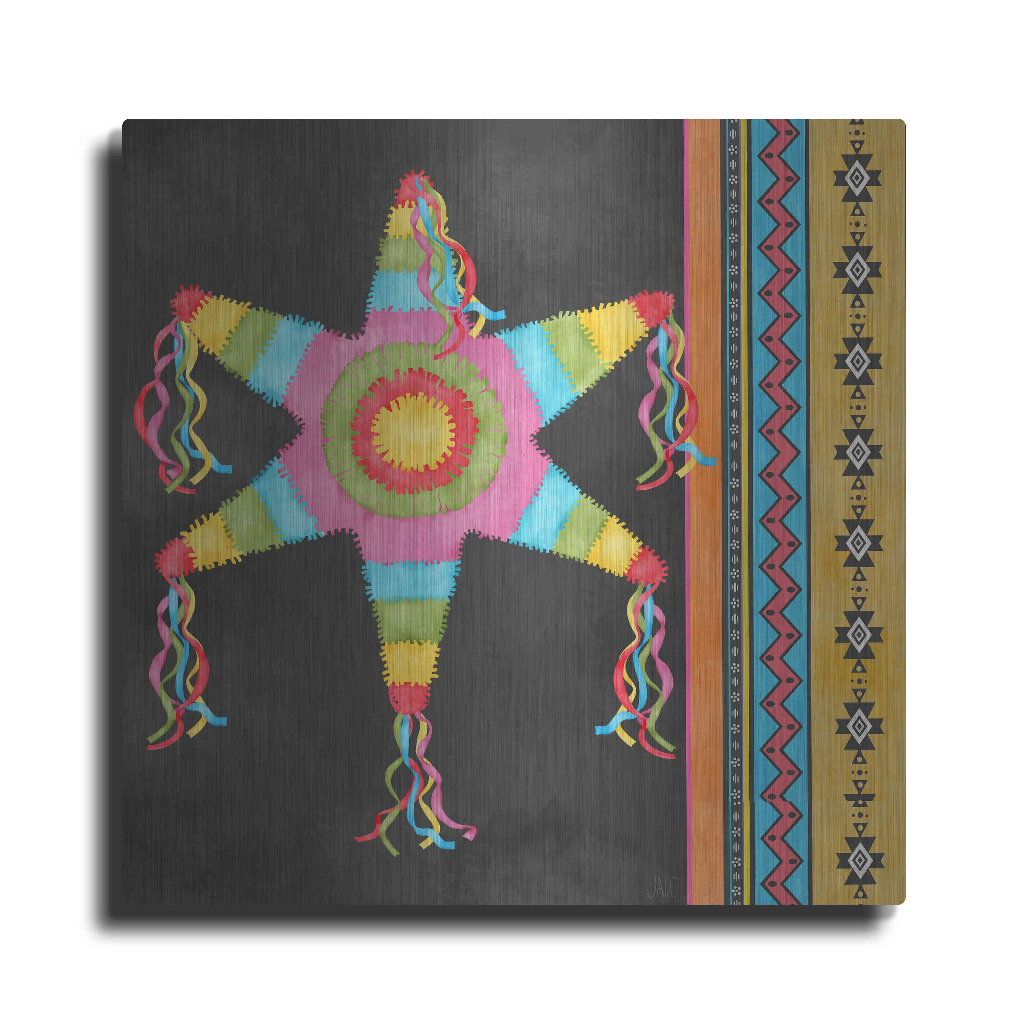 Luxe Metal Art 'Pinata Party II' by Jade Reynolds Metal Wall Art, 24 ...