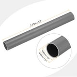 Uxcell Rigid Round Pipe 36mm ID 40mm OD 330mm/13" Light Grey High ...
