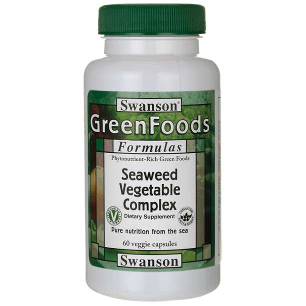 Swanson Seaweed Vegetable Complex 60 Veggie Capsules - Walmart.com - Walmart.com