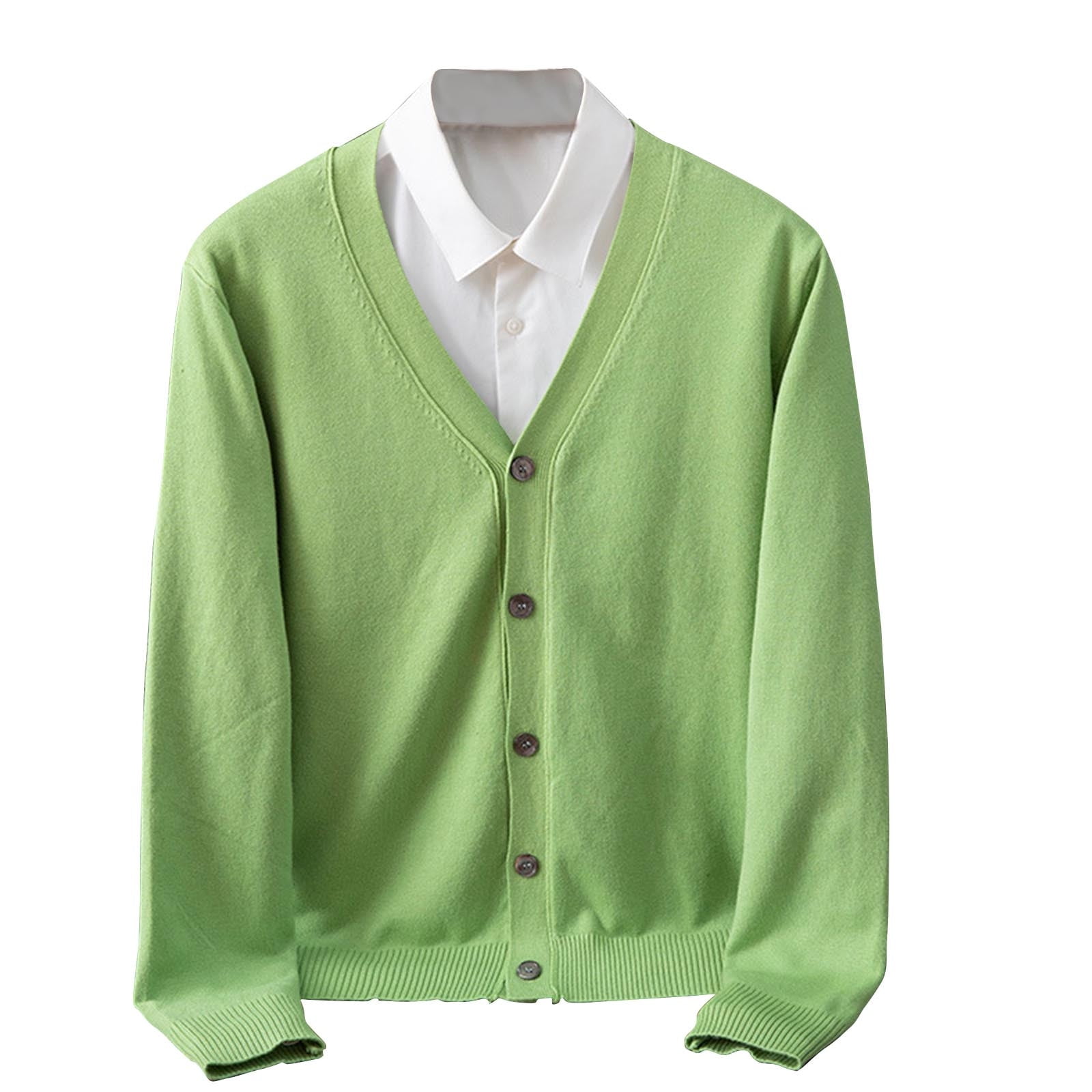 Click here for Cfhntfmh Cardigan Sweaters For Men Casual Slim V-N... prices