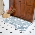 Chesapeake Iron Gate 2pc White & Grey Scroll Bath Rug Set (20"x32" & 23 ...