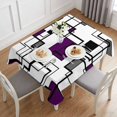 Abstract Geometric Lines Art Table Cloth 52x70in, Waterproof Rectangle ...