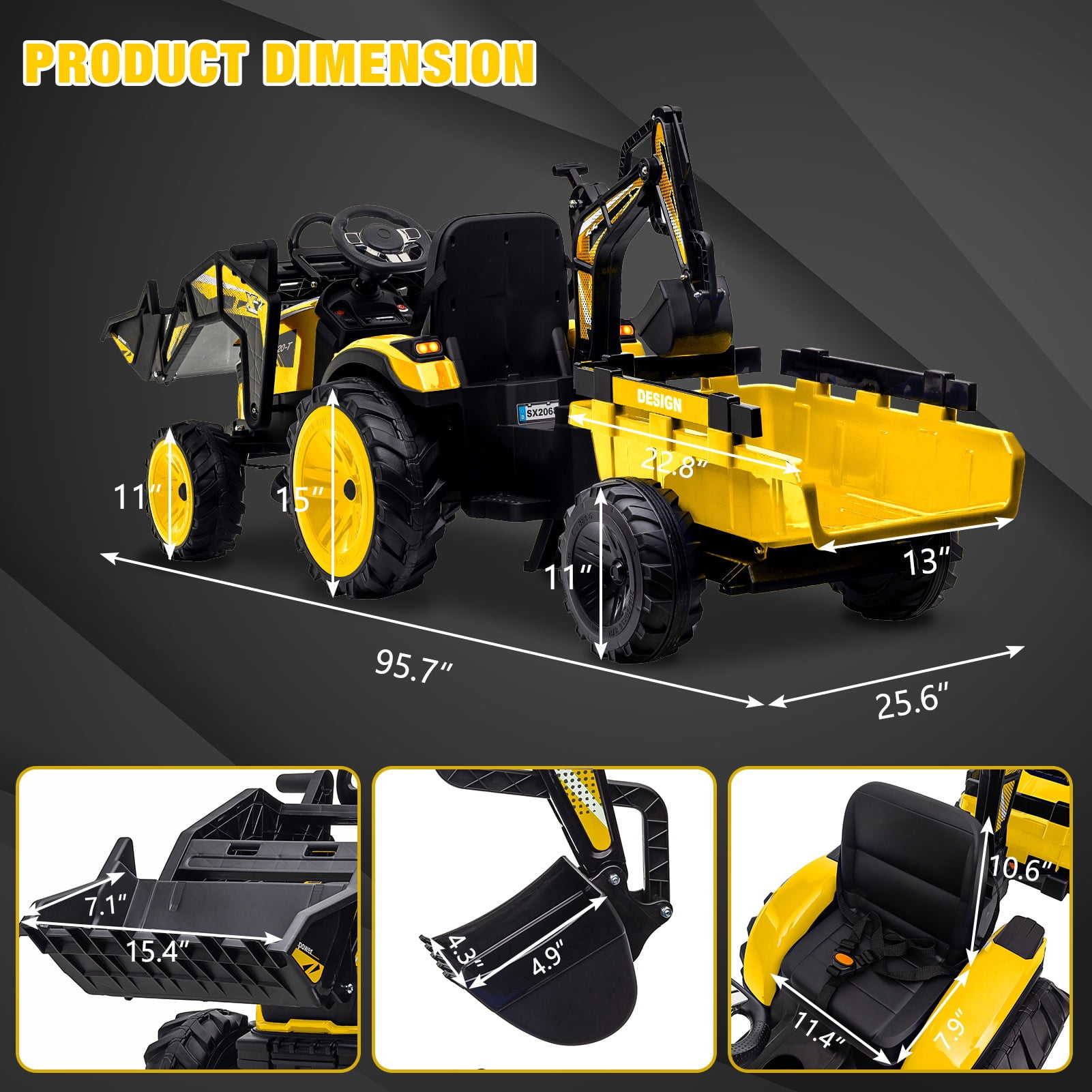 Tractor Trailer Power Wheels