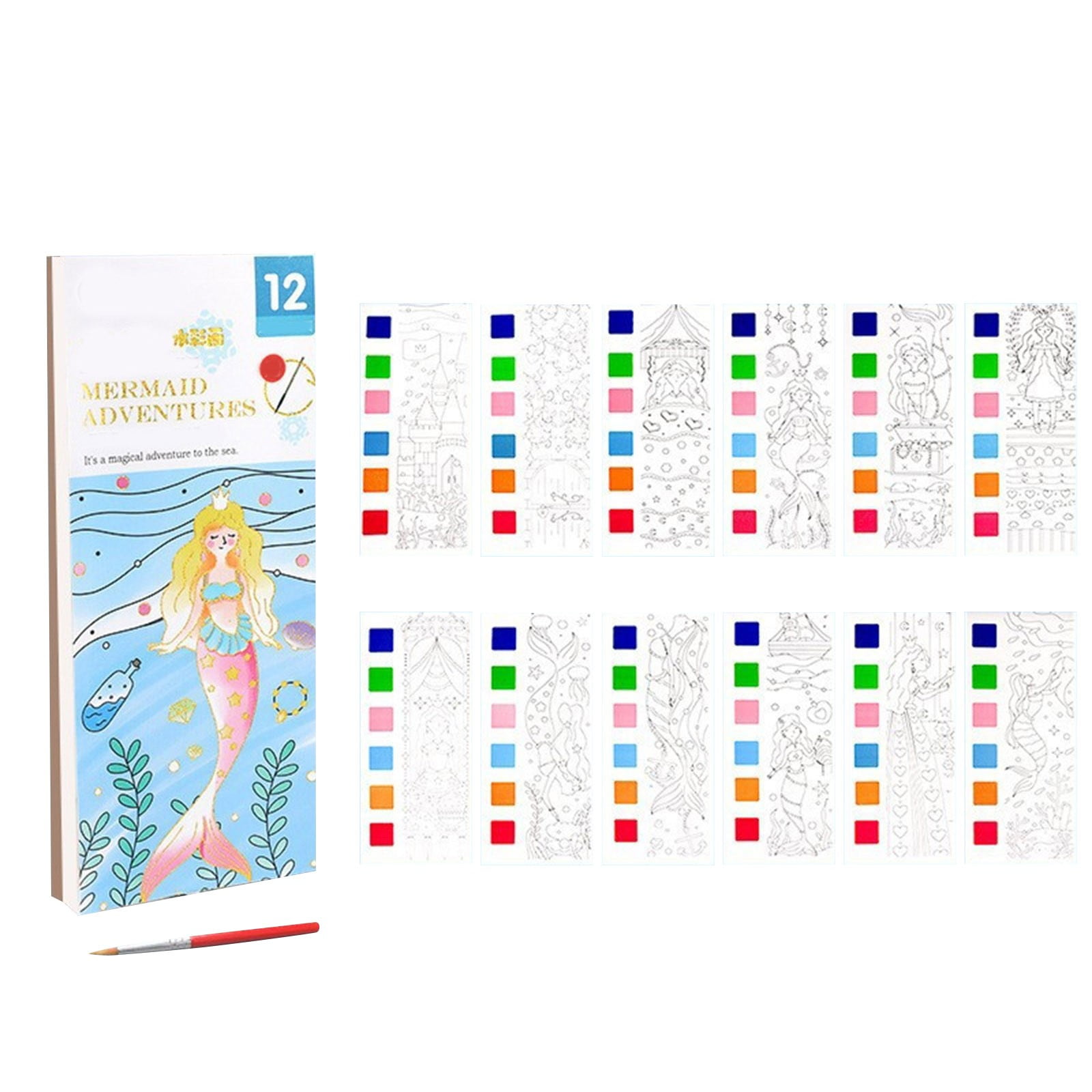 Click here for Tielutt Kids Watercolor & Color Book Mess Water Ac... prices