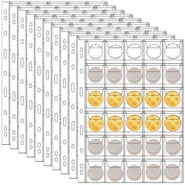 Coin Pocket Pages, 10-Page PVC Coin Collecting Binder Pages, Fits 9 ...