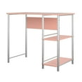 Mainstays Basic Metal Student Computer Desk, Light Pink - Walmart.com