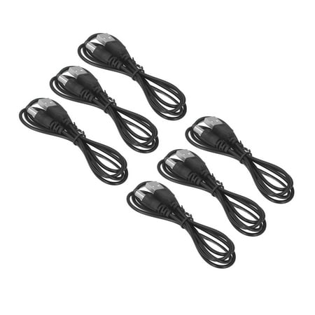 Fugacal 6Pcs 5V DC Connector Power Cable USB 2.0 A Male To 5.5x2.1mm ...