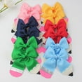 1Pair Soft Fabric Pencil Cheerleader Hair Bows Clip Fashion Barrettes ...