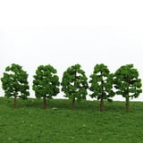 JWQFBC 40 Pieces 8cm 1:150 Scale Green Model Tree for Railway Park ...