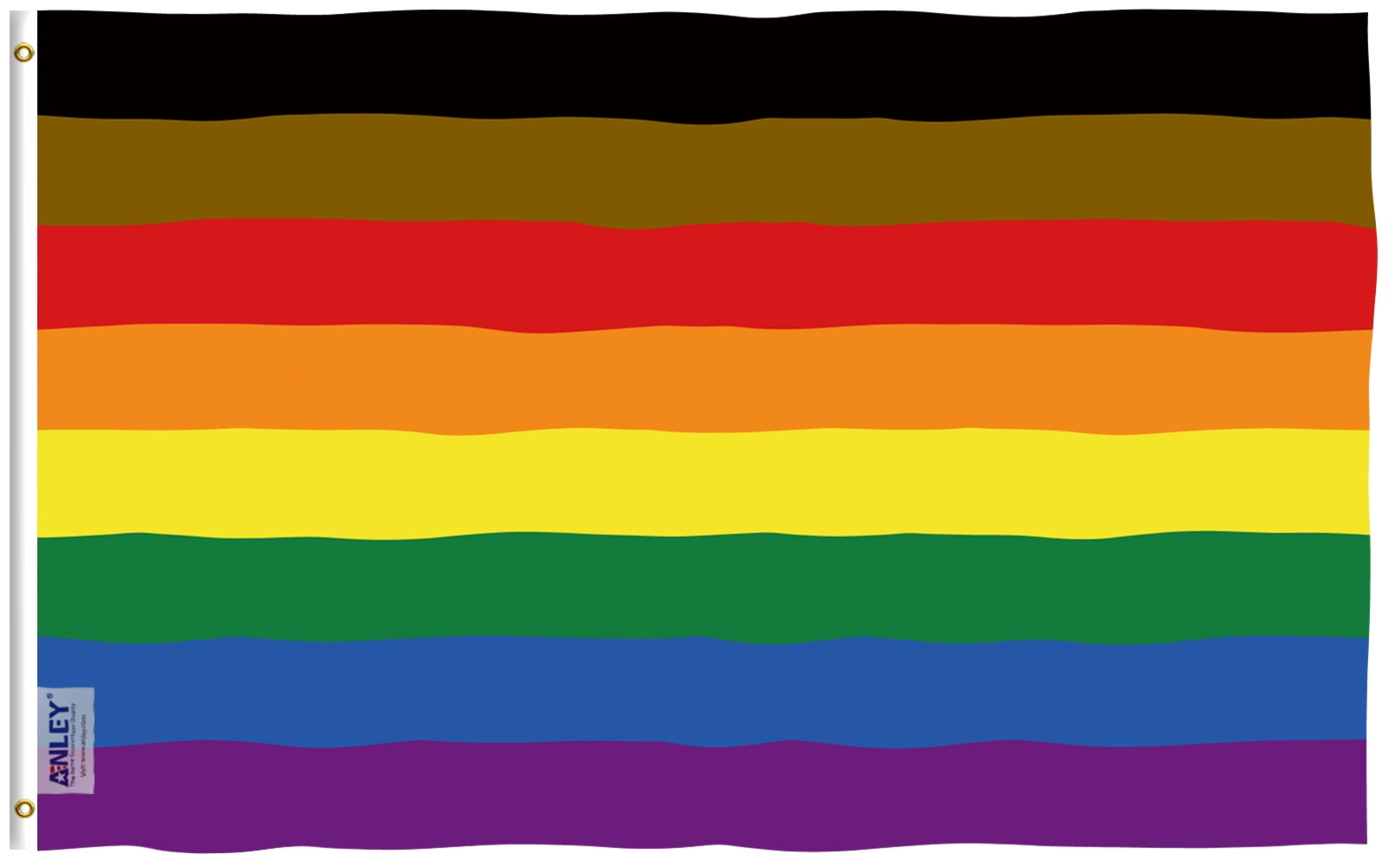 Anley Fly Breeze 3x5 Foot Philadelphia Rainbow Flag 8 Stripes Vivid