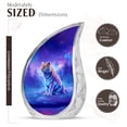 VALERASH Tiger Funeral Urns for Human Ashes Adult Female - Purple ...