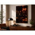 Affixzi Jazz Club Wall Art Print, Vintage Piano Lounge Decor, Moody ...