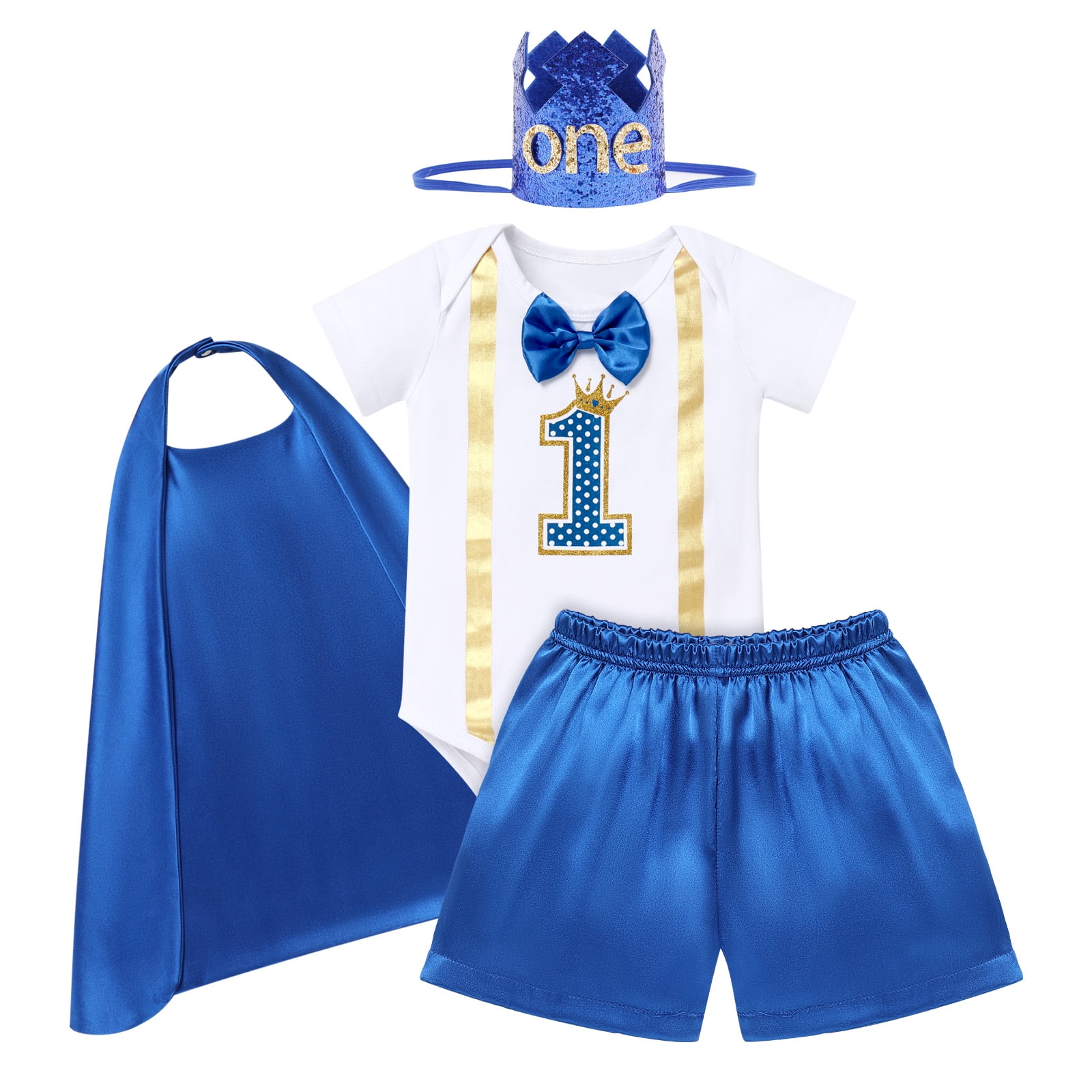 FYMNSI Baby Boy Prince King Costume 1st First Birthday Cake Smash ...