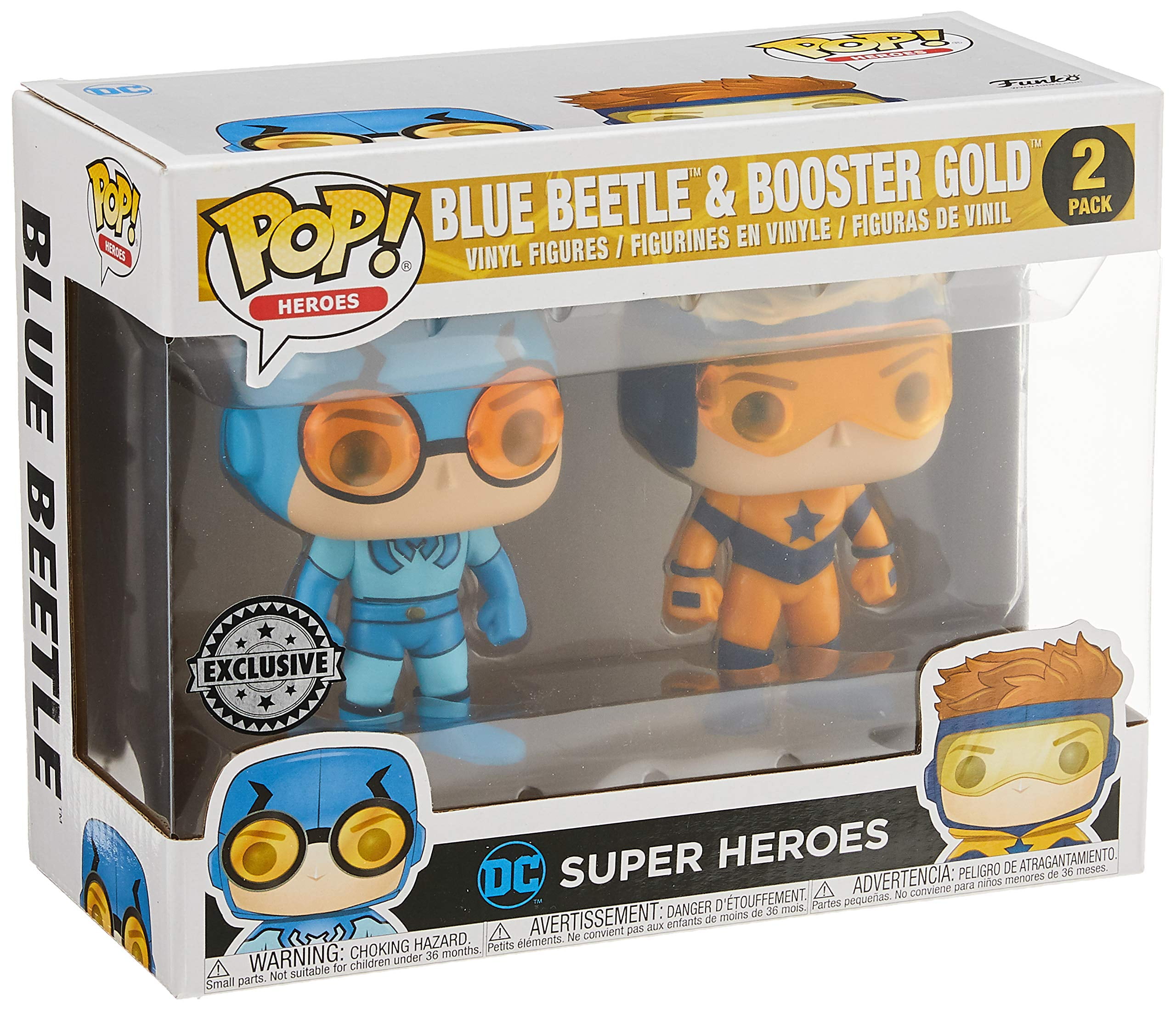 Funko Pop Heroes: DC Justice League - Booster Gold & Blue Beetle Vinyl ...