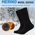 6-Pack Men's Winter Thermal Heated Merino Wool Extra Warm Thick Outdoor ...
