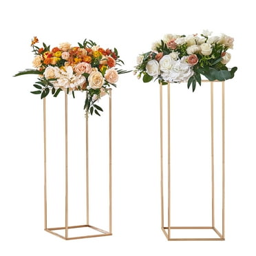 BalsaCircle 4 White Metal Floral Display Frame Rectangle Backdrop Stand ...
