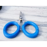 Cuda Micro Scissors, 3", Titanium Bonded Serrated Blades, Blue, Fishing ...