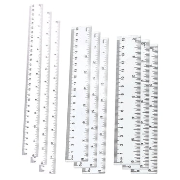Pacific Arc Stainless Steel Ruler with Inch and Metric(mm), Non Skid ...