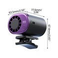 2000mAh Type C Clip On Mini Fan 360 Degree Rotatable 199 Speed Led ...