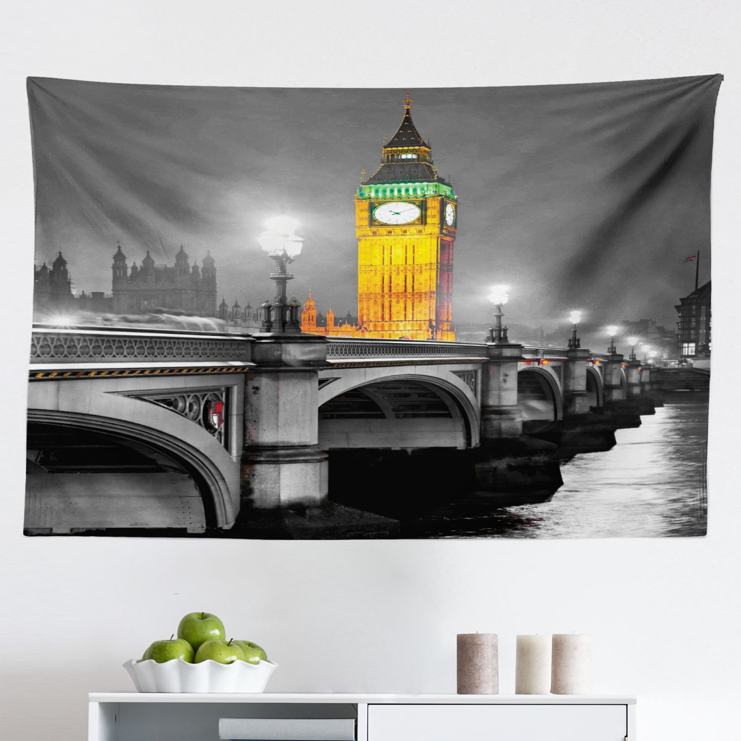 London Tapestry, Historic Old Tower Bridge London British Kingdom ...