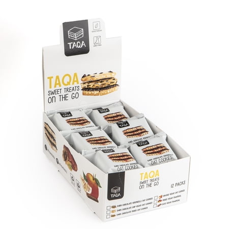 Taqa Oat Cookies - Dark Chocolate Vermicelli (Box of 12) - Walmart.ca