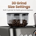 Crema Deluxe Espresso Machine with Double Boiler, Use Milk Frother and ...