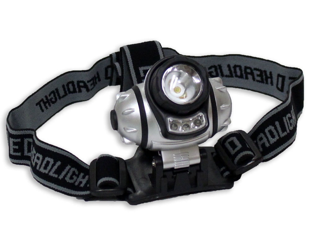 ToolUSA 4 LED Headlamp with an Adjustable Elastic Head Strap - FL17-L31 - Walmart.com