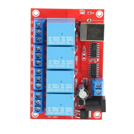 DC Relay Control Board,4 Channel Relay Module Relay Control Module ...